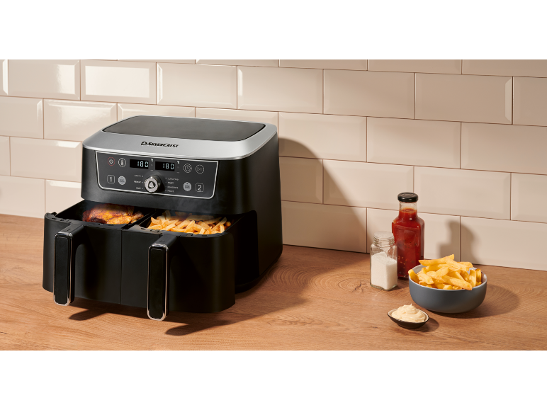 Silvercrest Friggitrice ad aria calda a doppio cestello | Lidl